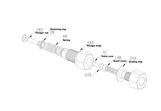 Pump Element High-Quality Pump Elements for Grease pump
