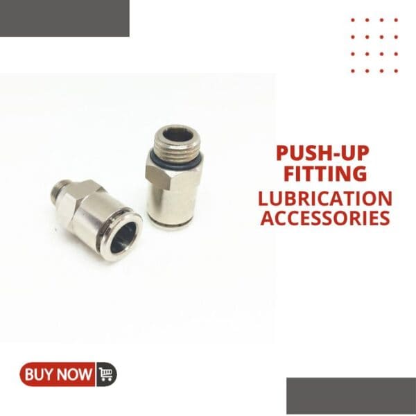 Push In Lubrication Fitting - Quick Connect Oil & Grease | 80 Bar