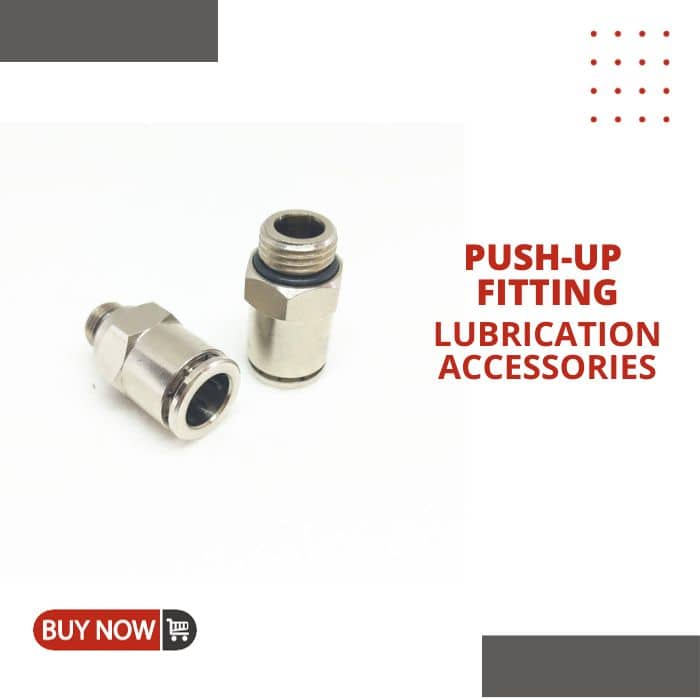 Push In Lubrication Fitting - Quick Connect Oil & Grease | 80 Bar