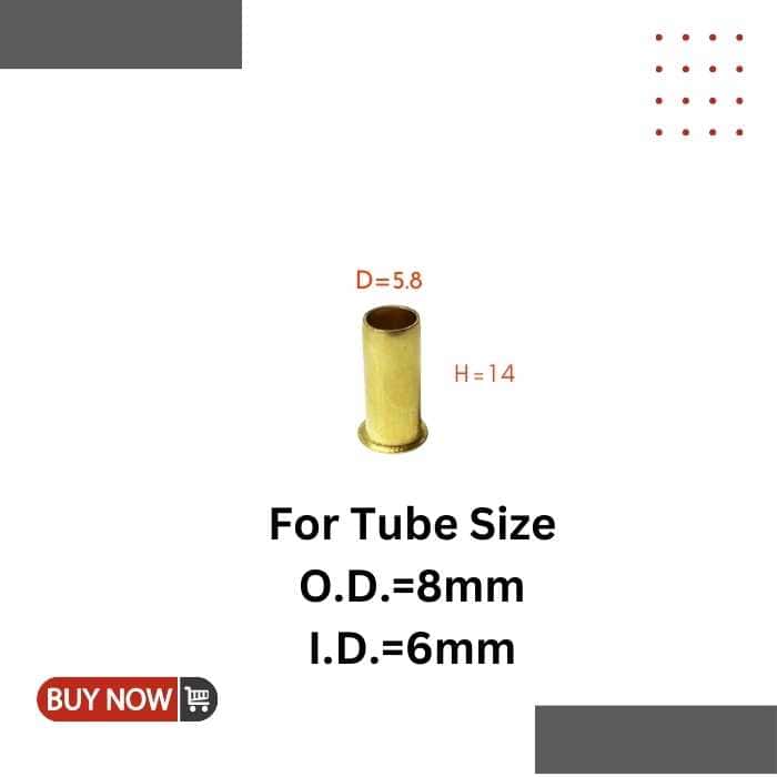 Tube Insert O.D. 8mm & I.D. 6mm: Secure Tubing Solution
