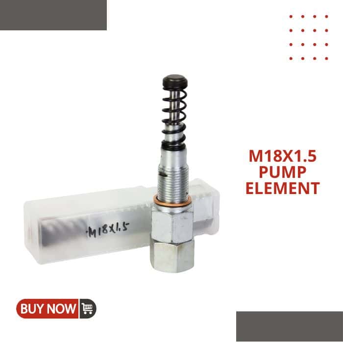 M18x1.5 Pump Element Spring Return | 5-25mm³ | 350 Bar