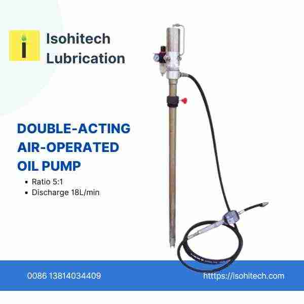Professional Double-Acting Air-Operated Oil Pump (5:1 Ratio, 18L/min) for Industrial Use