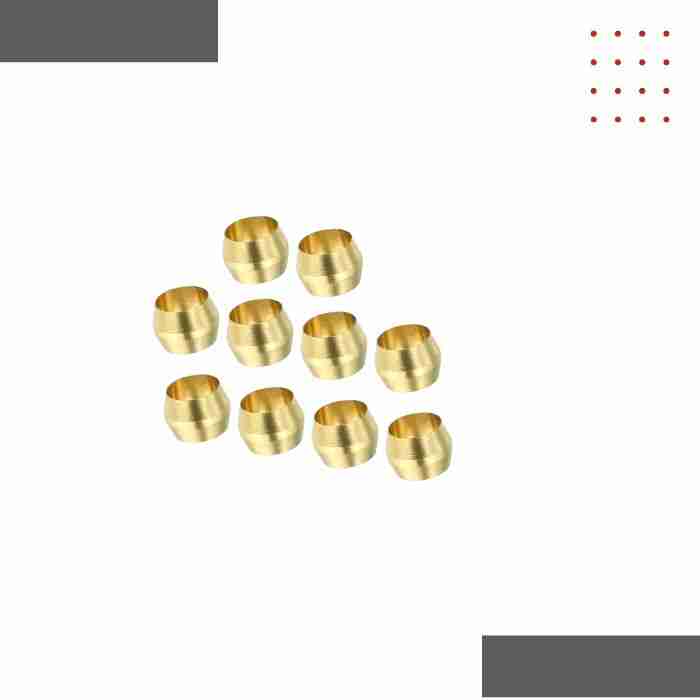4mm Brass Compression Sleeve for Tube Fittings | High-Pressure Connections