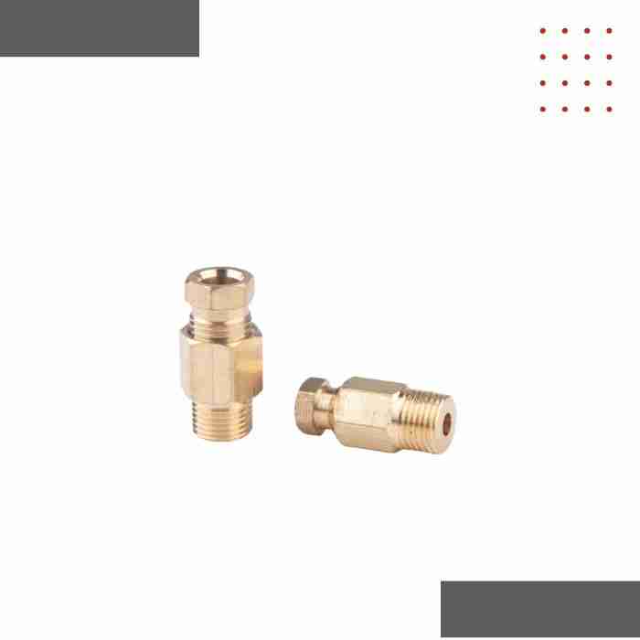 Premium Brass Compression Straight Tube Fittings | High-Pressure Fluid ...