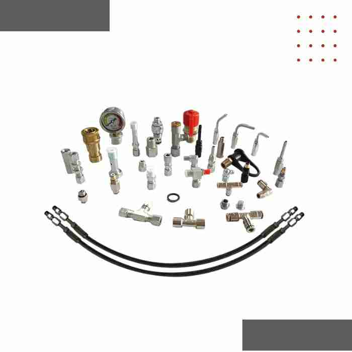 Heavy Equipment Lubrication Parts Kit | 140+ Essential Components ...