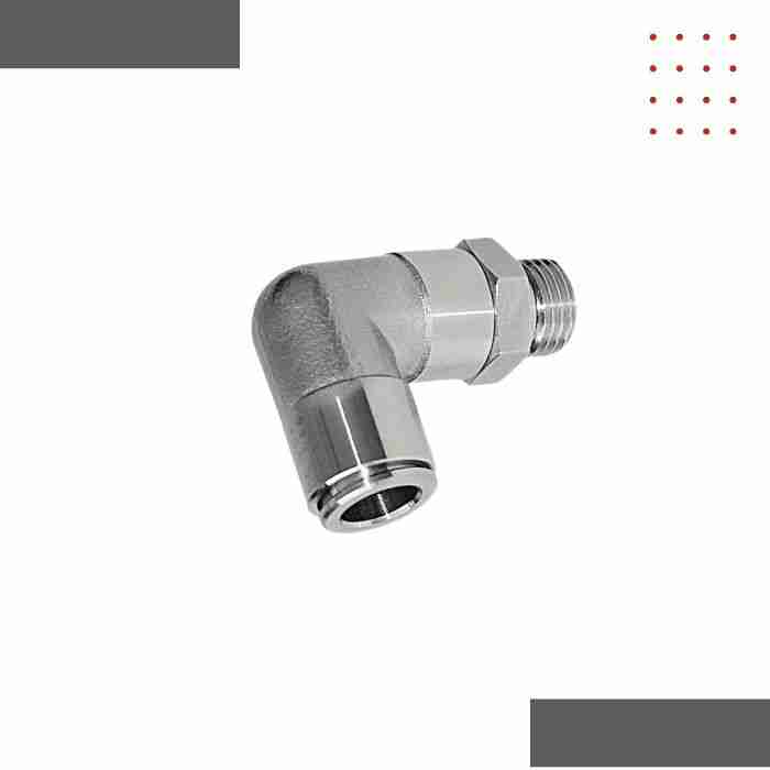Push-In Male Swivel Elbow Fitting | Quick-Connect Pneumatic Solution