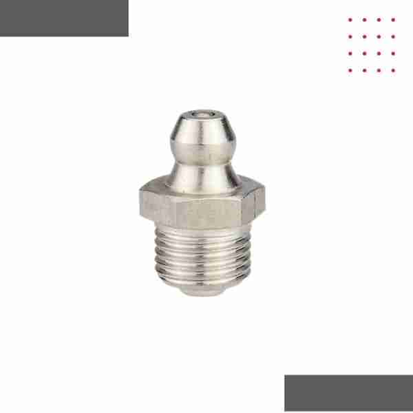 DIN 3404 Grease Nipples - Button Head Lubrication Fittings