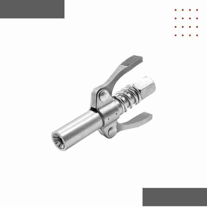 Professional Locking Grease Coupler - Heavy Duty 12,000 PSI