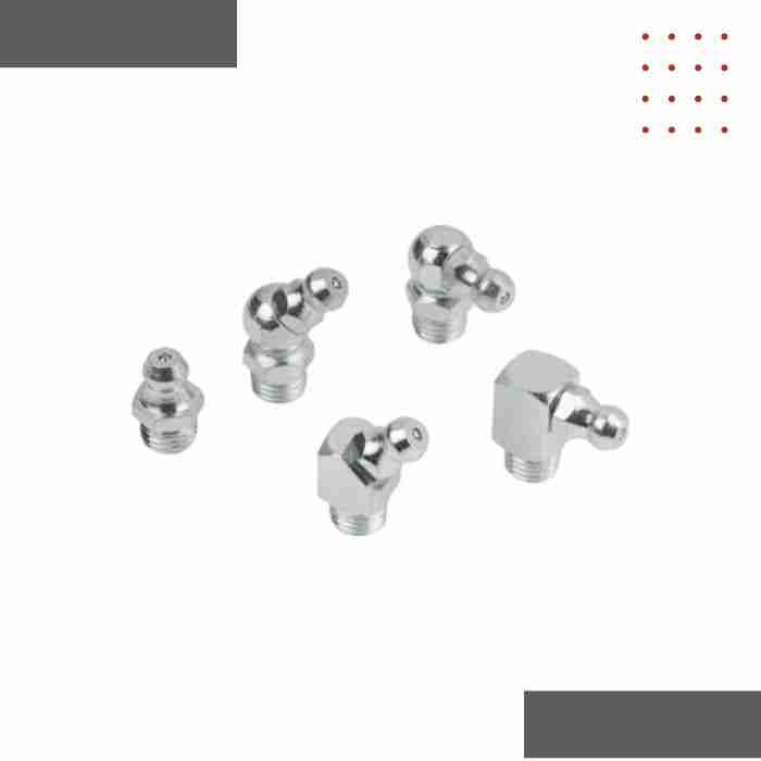 DIN 71412 Grease Nipples | Conical Thread Self-Sealing